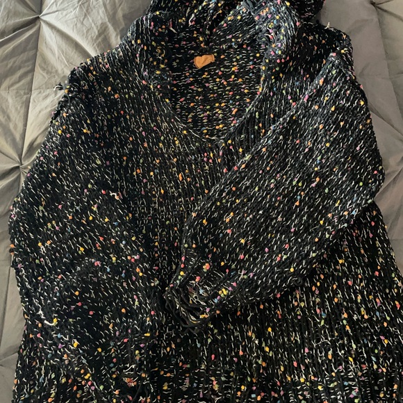Sweaters | Gorgeous Confetti Hooded Sweater | Poshmark